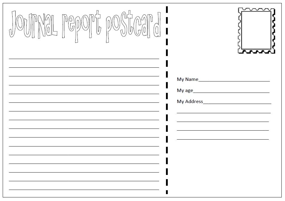 A Muslim Homeschool Journal Writing Postcard A Muslim Homeschool Journal Writing Postcard