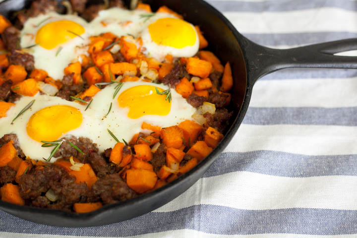 nest + venture: Rosemary Sweet Potato Hash with Sausage