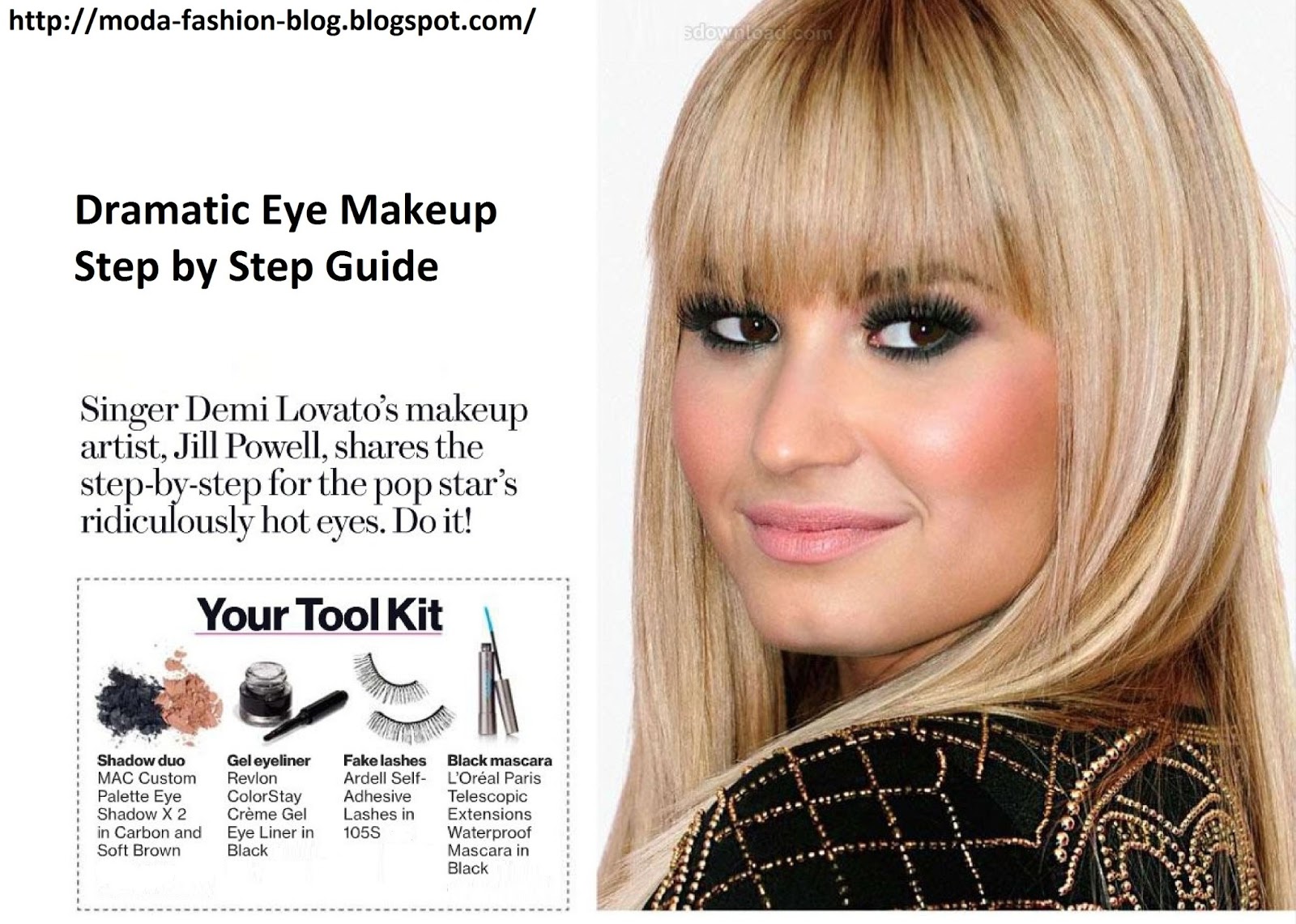 Dramatic eye makeup guide by makeup artist Jill powell ~ Simply Fashion ...