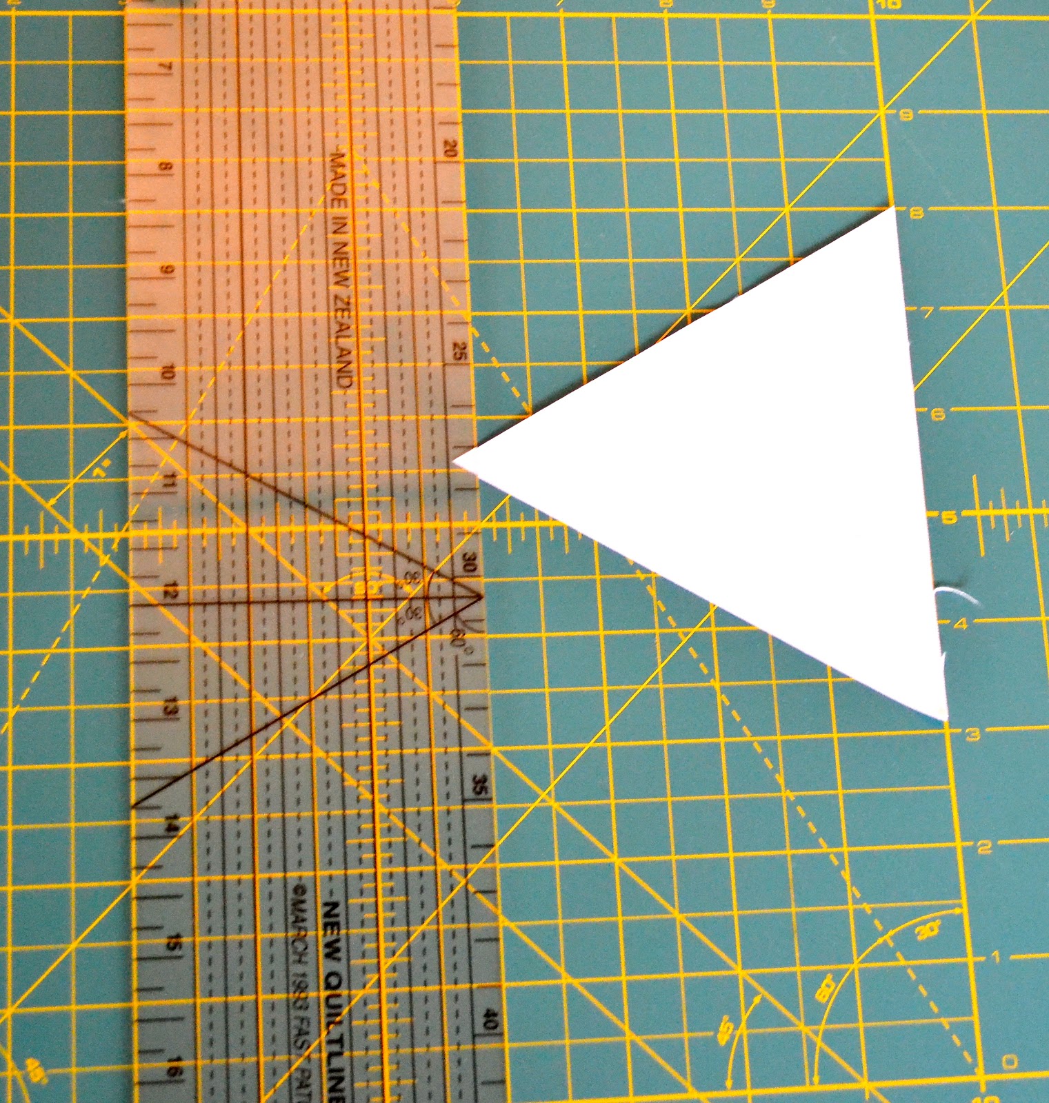 On the Windy Side: How to cut equilateral triangles - a tutorial