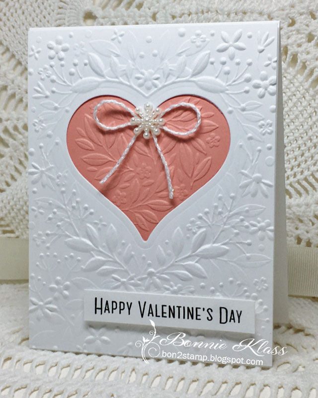 Stamping with Klass: Embossed Hearts