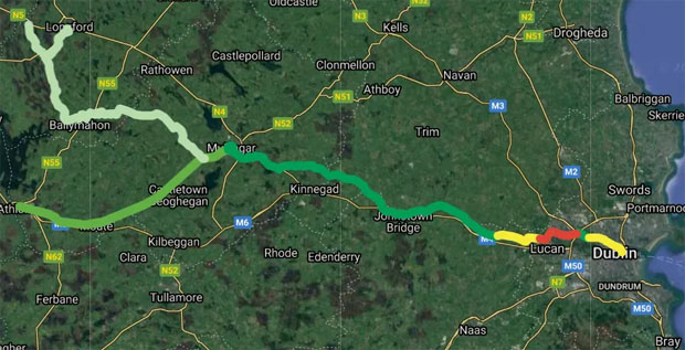 Progress on the Greenway from Dublin to Athlone...