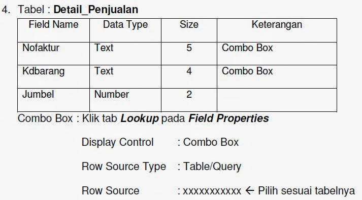 Merancang Struktur Table dan membuat Relasi dengan acces 2007 | printer ...