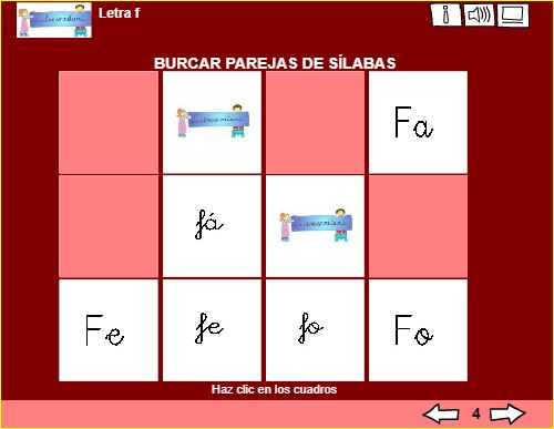 Jugando y aprendiendo juntos: Aprendo a leer y a escribir. La F