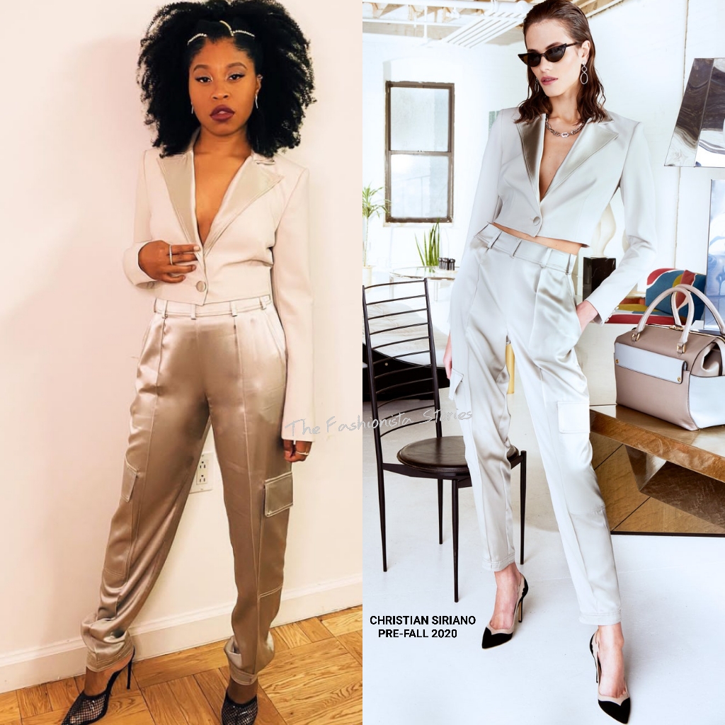 Instagram Style: Dominique Fishback in Christian Siriano to Promote ...