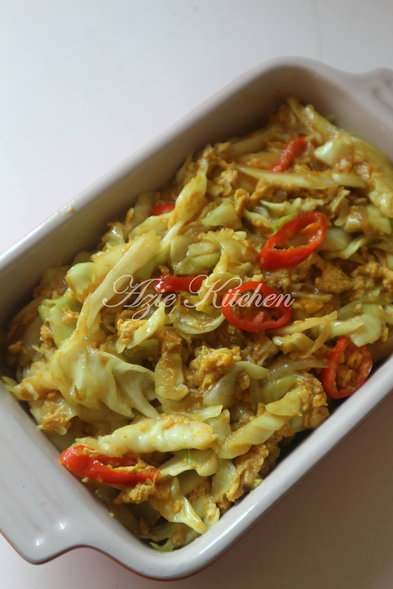 Kubis Goreng Telur Dan Bab Riak Dalam Amalan - Azie Kitchen