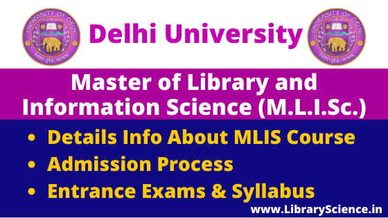 MLIS Course from DU | MLIS Degree from Delhi University