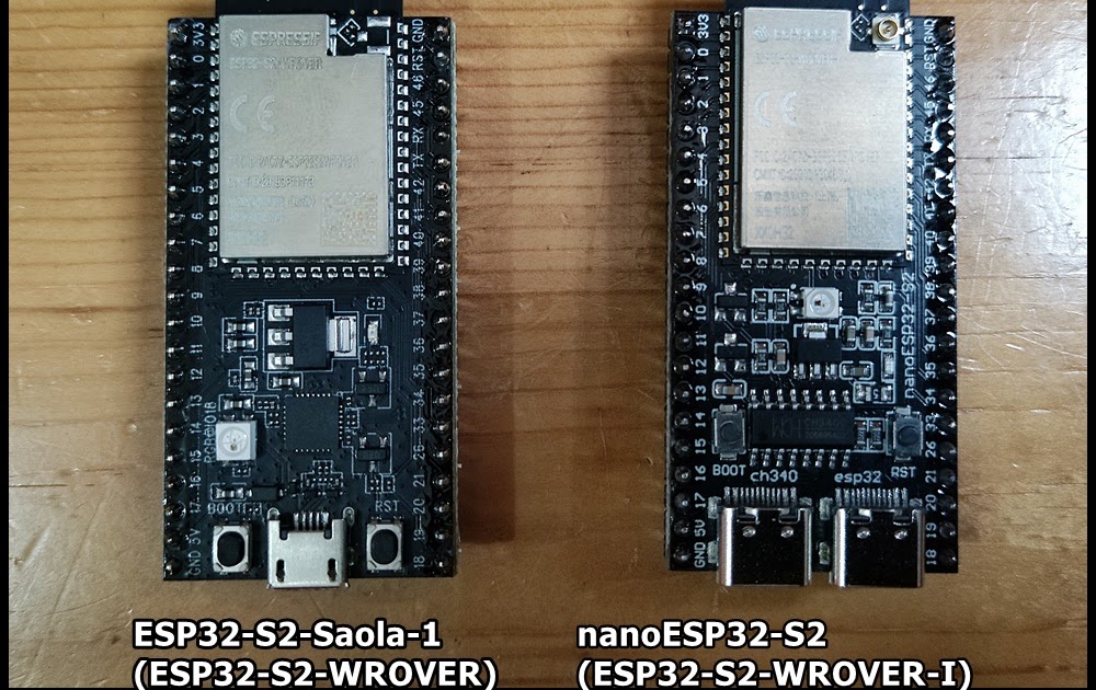 Embedded things: ESP32-S2 dev. board: ESP32-S2-Saola-1 and nanoESP32-S2