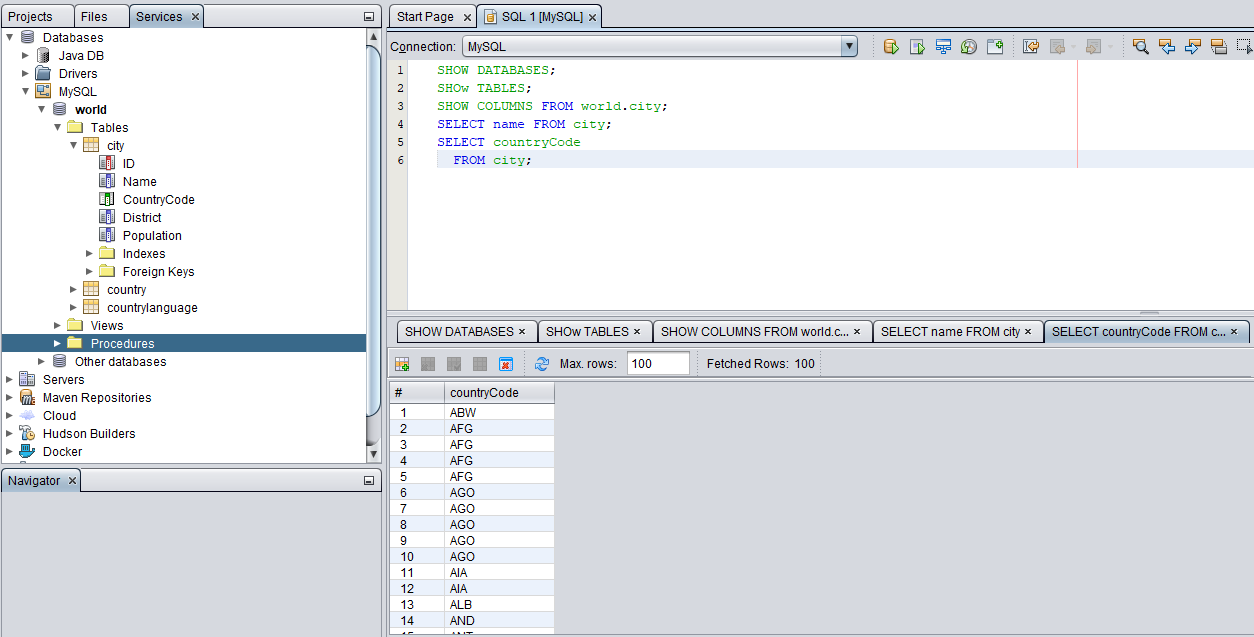 Lavori e Lavoretti: SQL giocando con MySQL 8 e NetBeans 12 - Post 2 - Primi passi