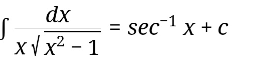 Mathseasy: Standard integrals