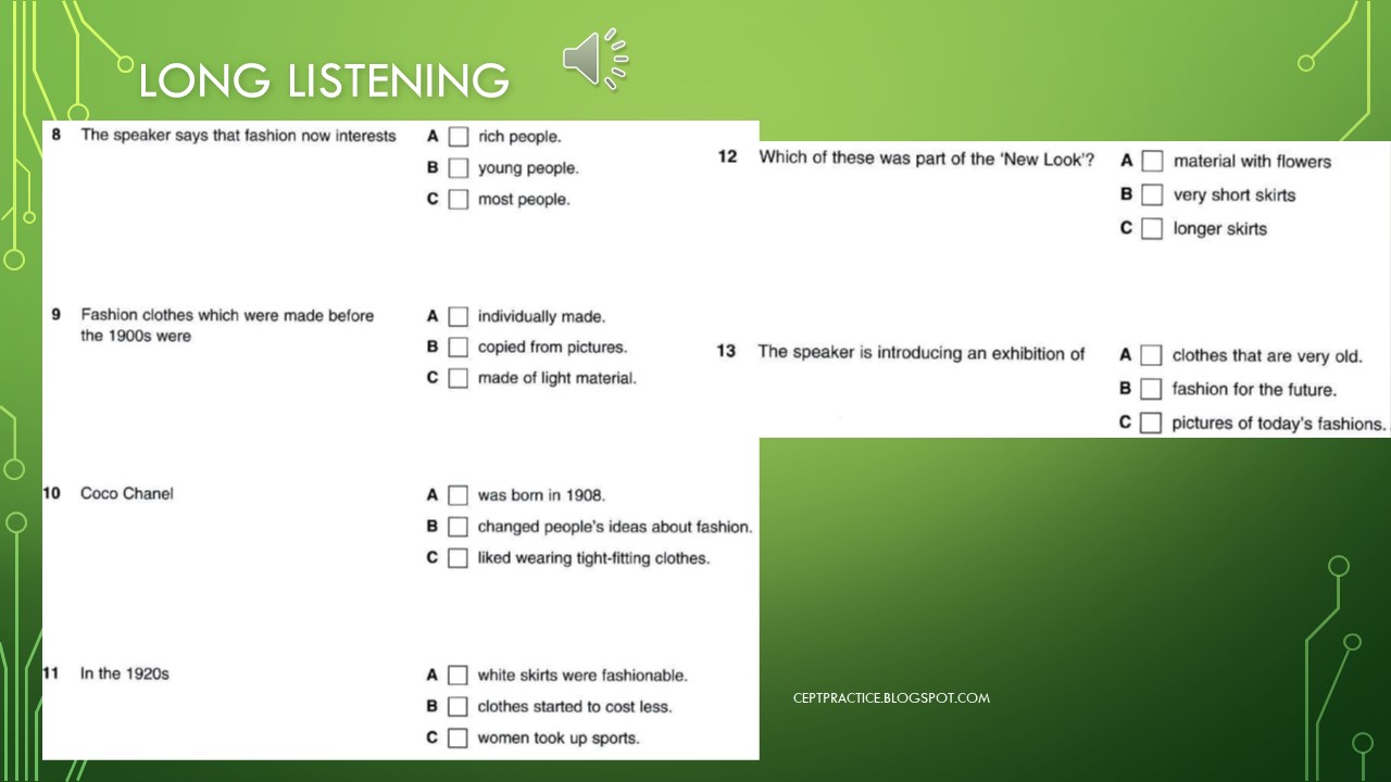 CEPT Practice: CEPT TEST 8