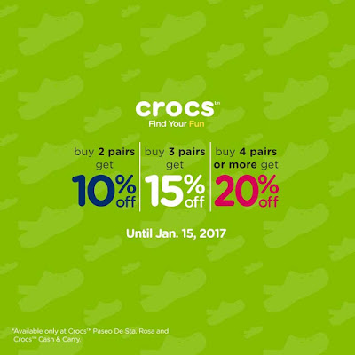 Manila Shopper: Crocs Outlet Stores Clearance SALE: Dec 2016-Jan 2017