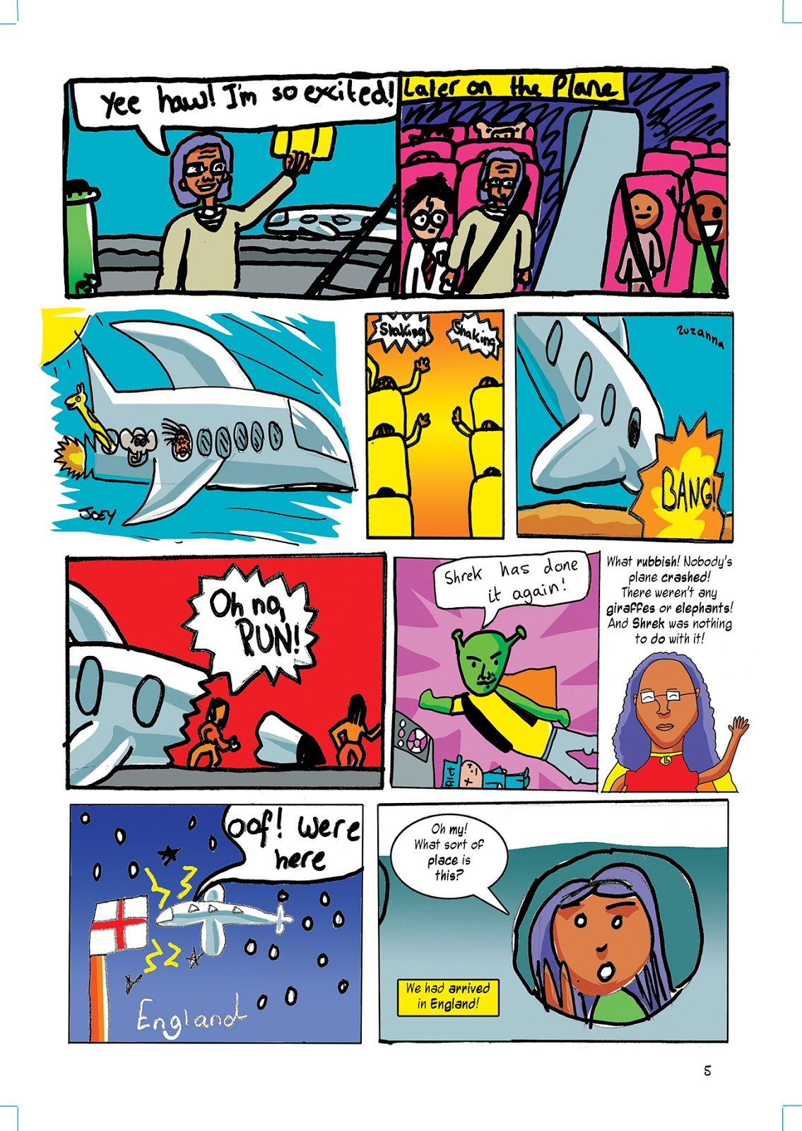 Kev F comic art: Hounslow Histories - Art Reach comic by kids
