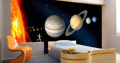 Love Creative Rooms: Space Wall Mural Ideas