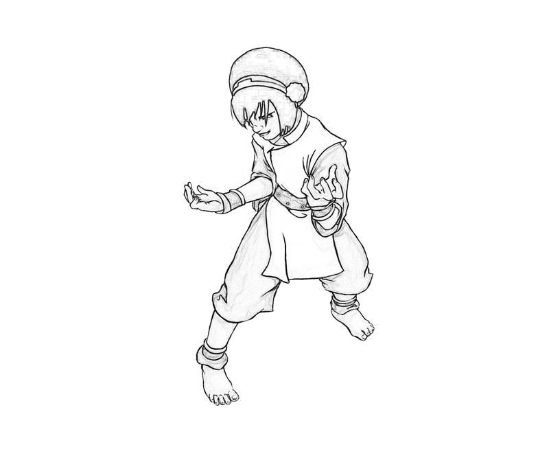 Toph Coloring Pages