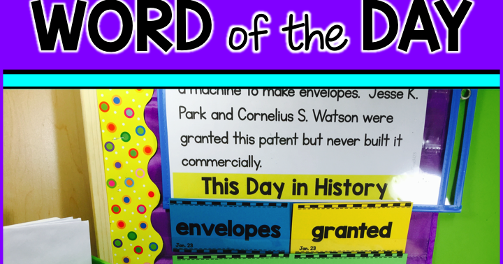 Word of the Day: Vocabulary, Spelling, Word Meaning, Word Study ...