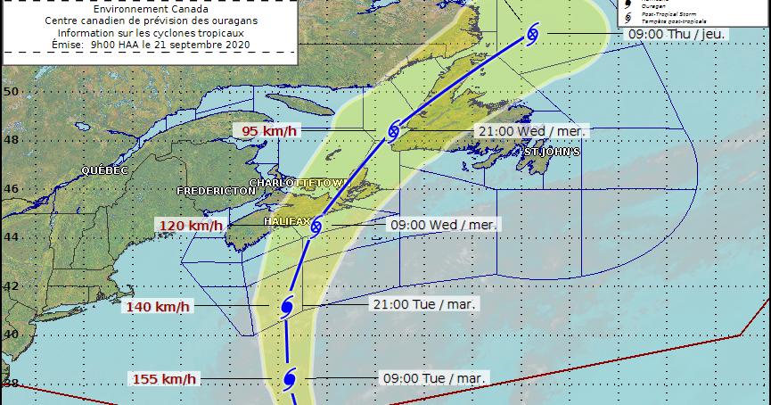 Valley Weather: Hurricane Teddy to impact Atlantic Canada