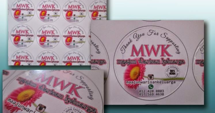 MY MUSALLAS DESIGN & ONLINE PRINTING: Stiker Jamu