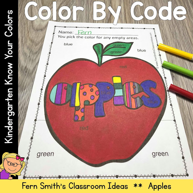 Are You Ready to Grab Some New Fall Apple Themed Color By Code ...