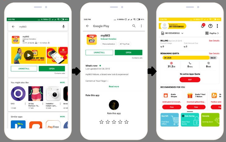Cara Cek Nomor Indosat Sendiri (IM3, Mentari, dan Matrix) - Paket Internet
