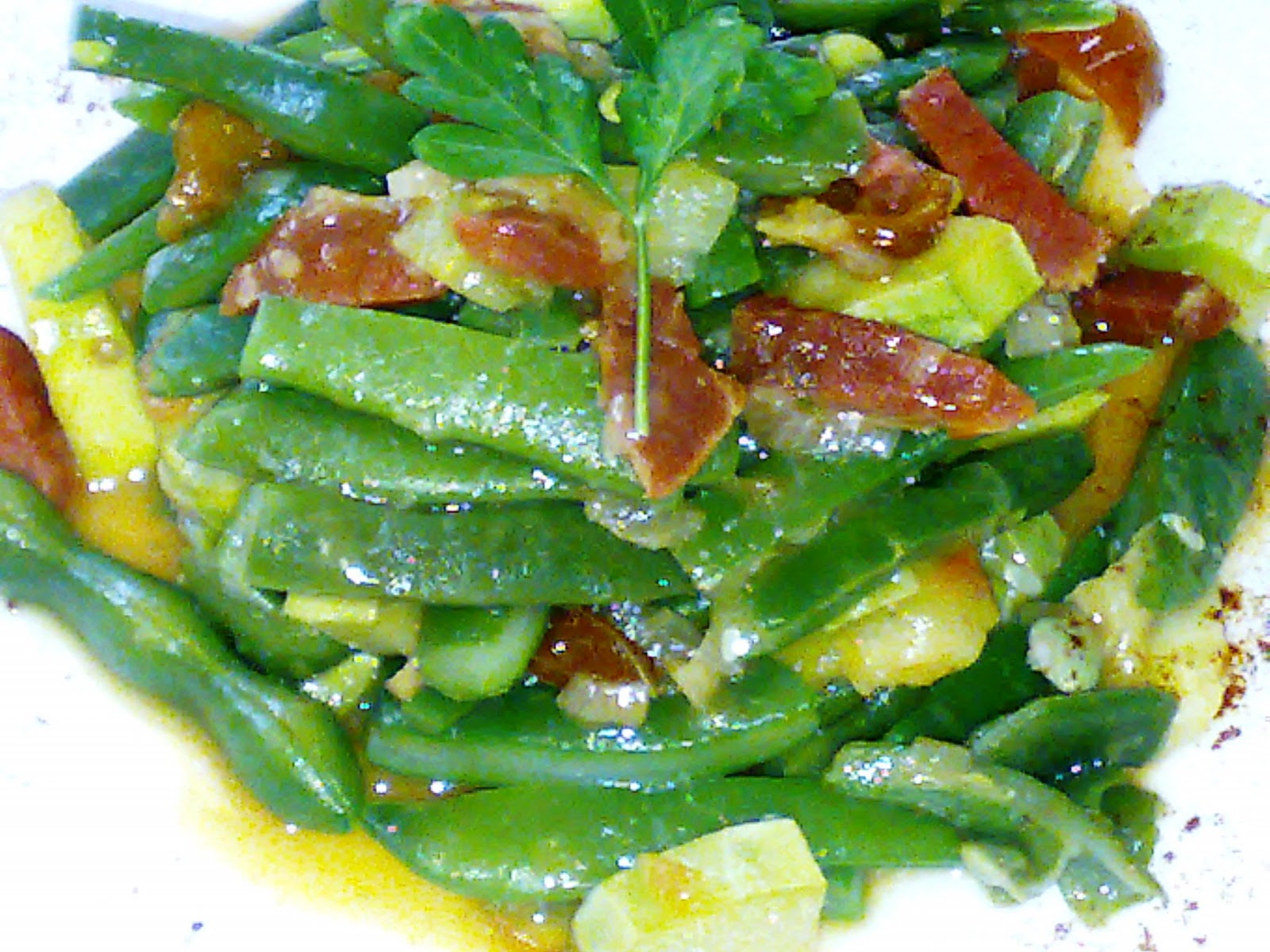 Lamardecuina - Mediterráneamente: Verduritas salteadas con jamón