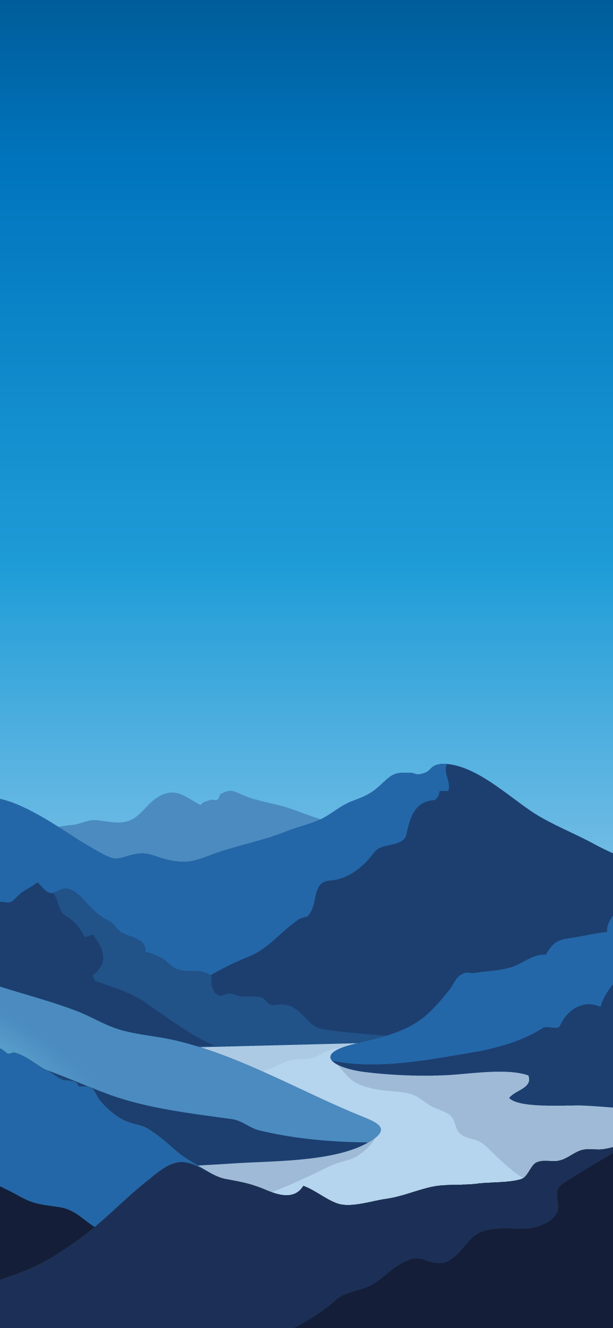 Clean blue minimalist landscape - Heroscreen