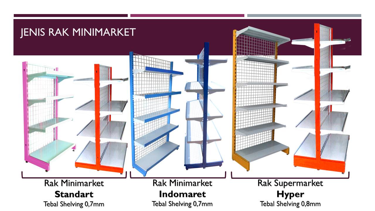SPESIFIKASI RAK MINI MARKET