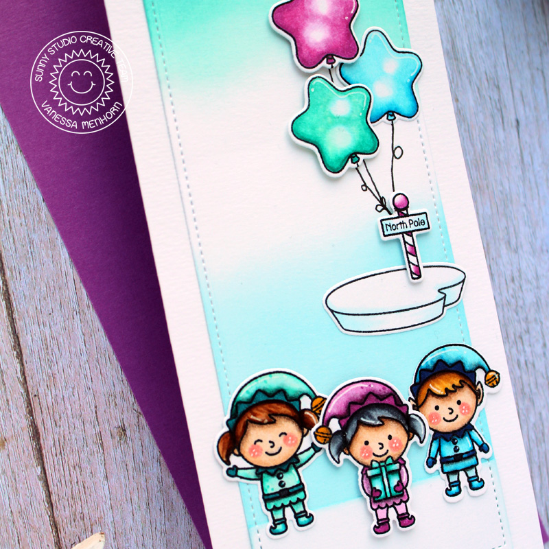 Sunny Studio: North Pole Cards by Vanessa and Anja