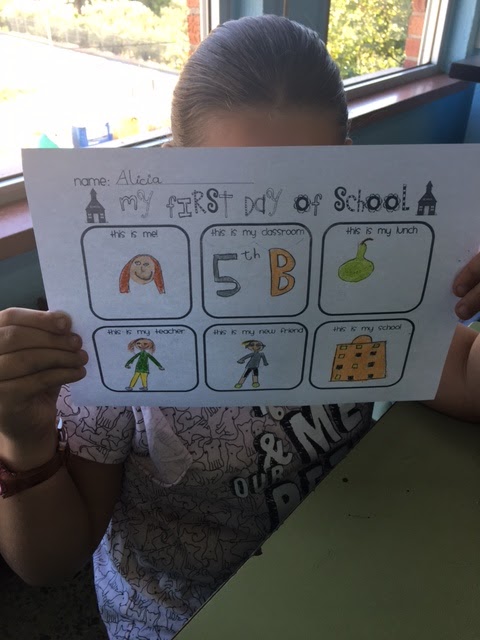 OUR ENGLISH CLASS: First day in English class