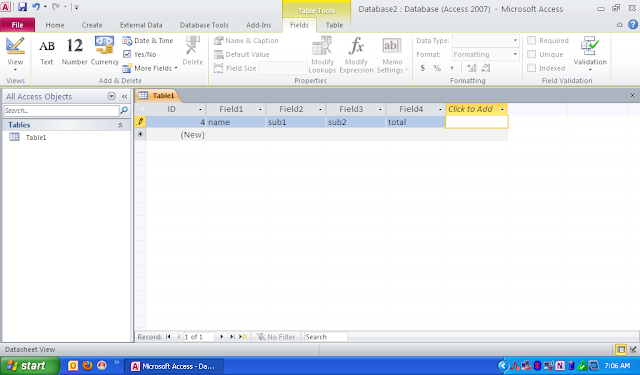 Entering Data In Microsoft Access 2010 ~ Microsoft Office Support