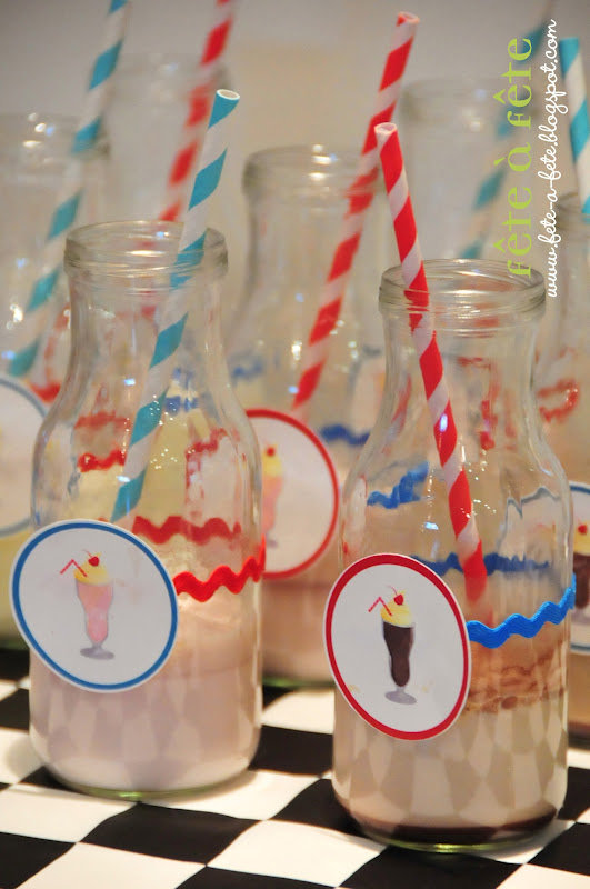 Fête à Fête: Gabriel's 4th birthday party - Soda Shop & Diner fun!