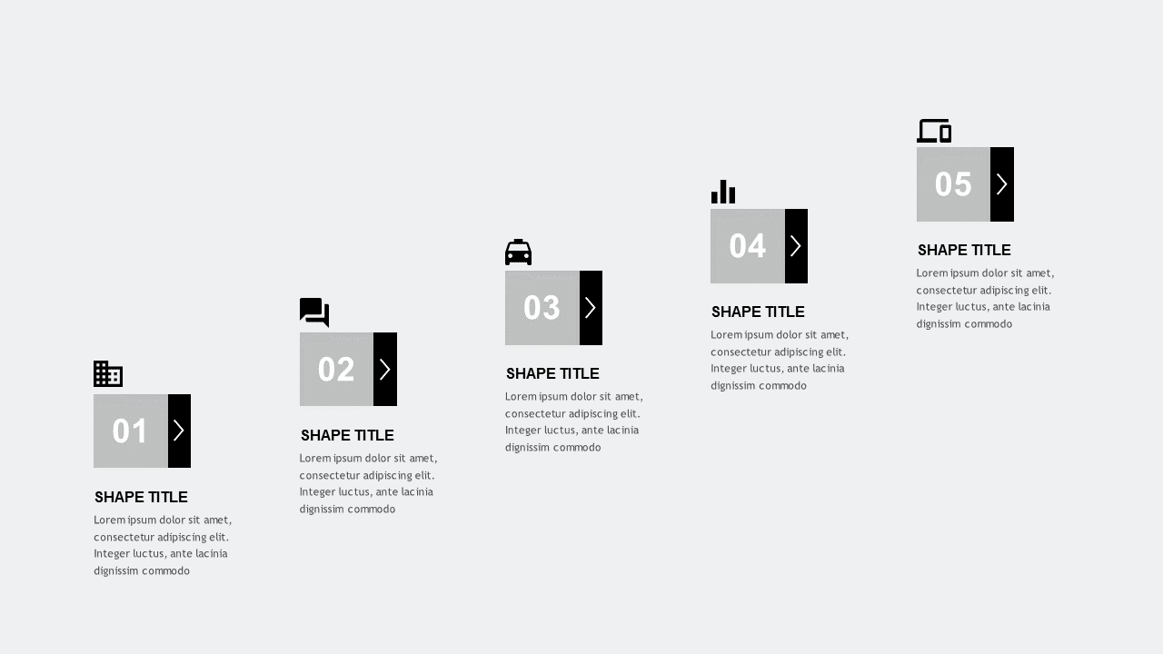 Simple Number PowerPoint Templates - PowerPoint Free