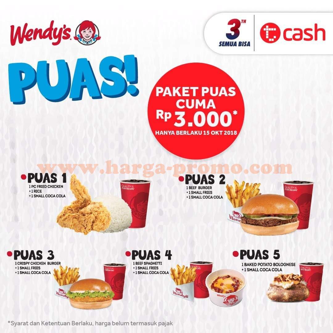 Nikmati Paket Puas Hanya Rp3.000* untuk pembayaran dengan menggunakan TCash.