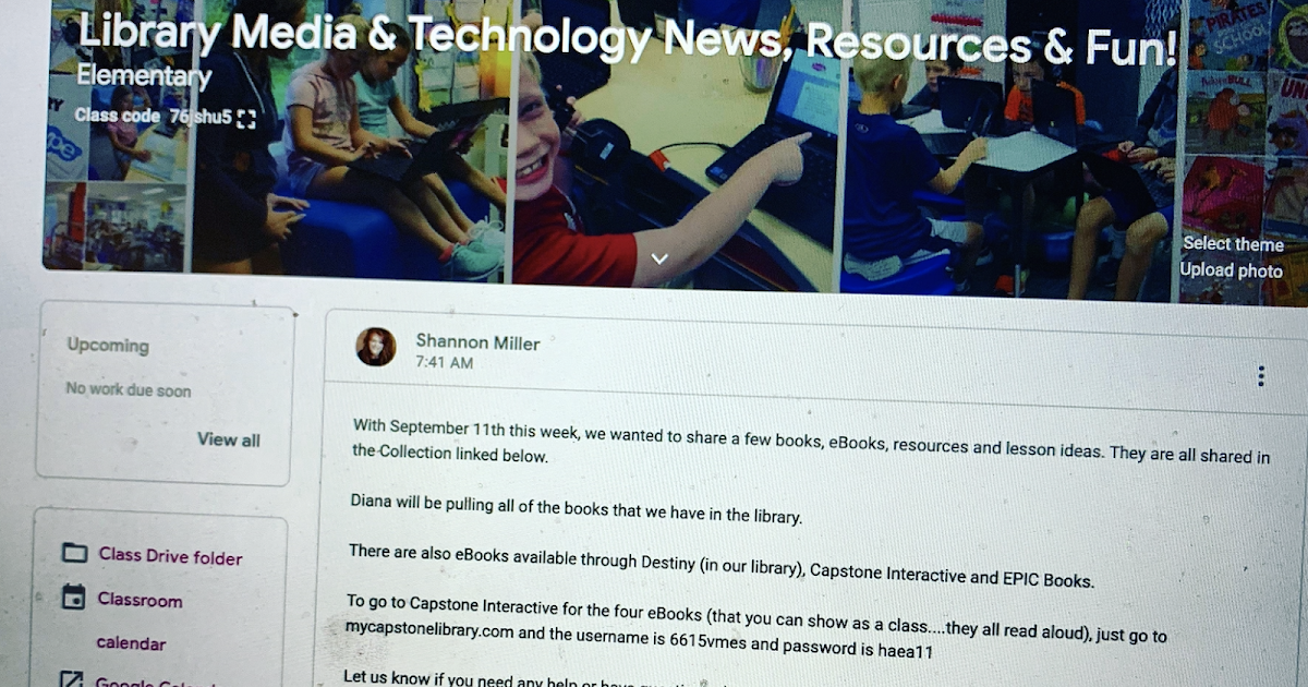 The Library Voice: Use Google Classroom To Share News & Resources With ...