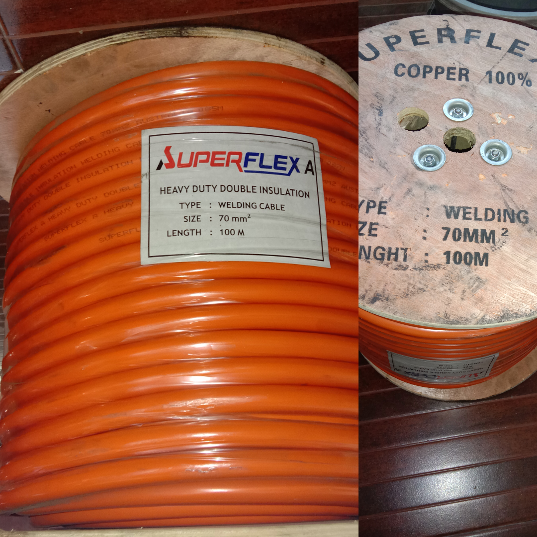 INDO SELANG: Kabel Las 70mm² Merek Superflex