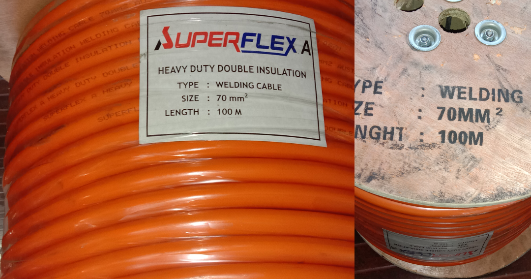 INDO SELANG: Kabel Las 70mm² Merek Superflex