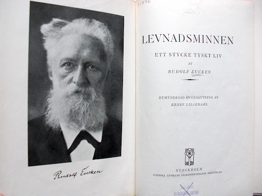 Nobelprisprojektet: Rudolf Eucken – Levnadsminnen