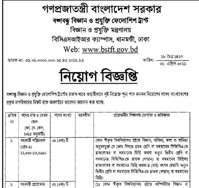 Job Circular