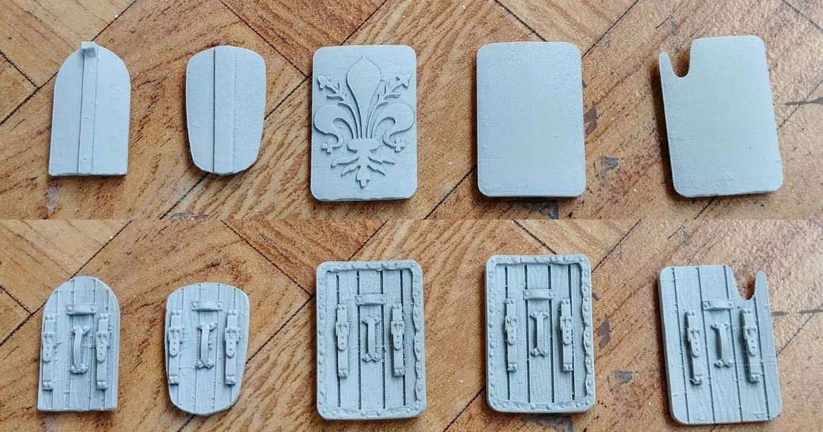 Wargame News and Terrain: Fireforge Games: New Resin Pavise Shields ...