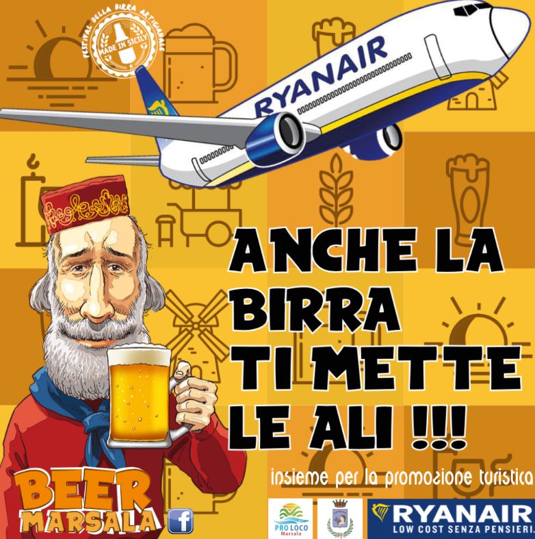Golden Backstage: Ryanair e Beer Marsala insieme nel segno del turismo