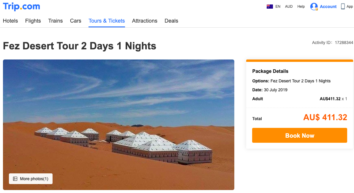 Trip.com App and points system