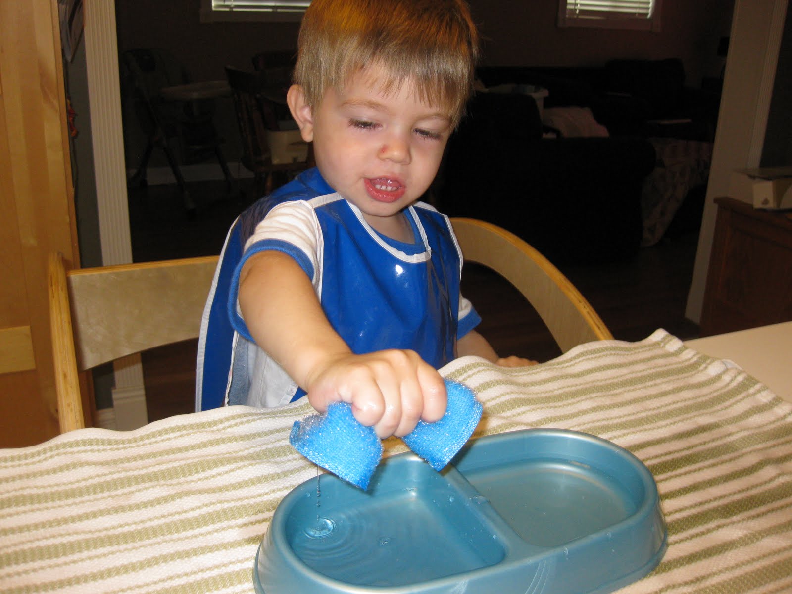Nursery Rhymes and Fun Times: Montessori Monday: Wringing a Sponge
