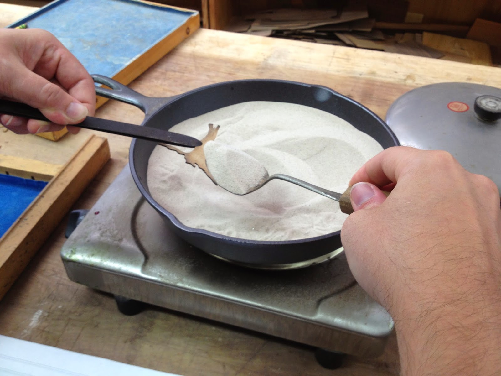 Patrice Lejeune: Treasure Box #2 - Marquetry hot sand shading
