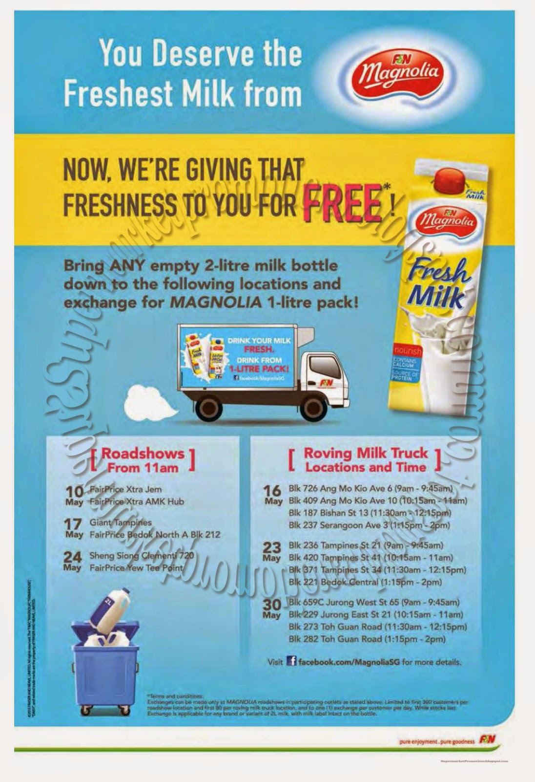F&N Magnolia Drink Milk Fresh Campaign 05 May 2015 ~ Supermarket Promotions