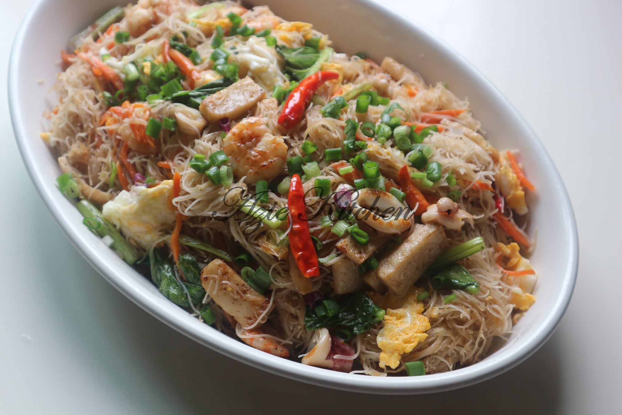 Mee Hoon Goreng Putih Yang Mudah Dan Sedap - Azie Kitchen