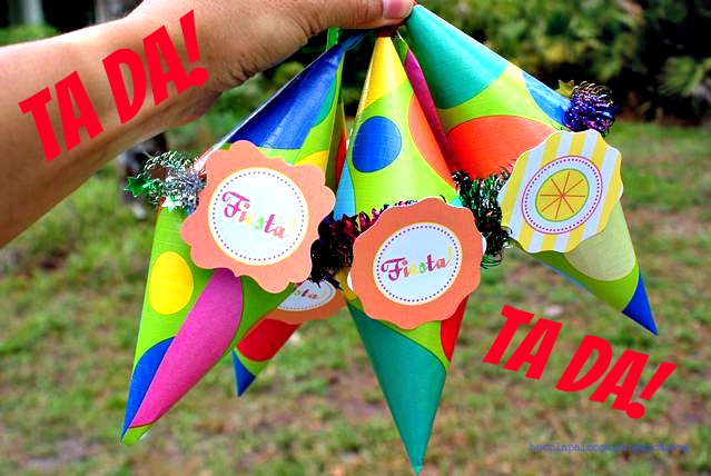 hoopla palooza: mini cone pinatas