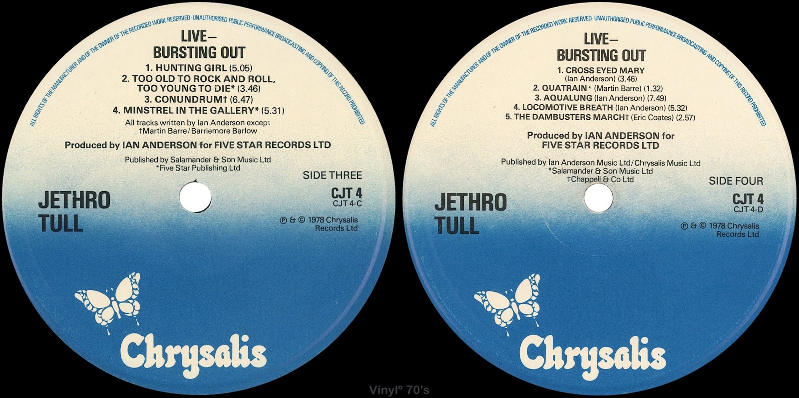 1978 Live - Bursting Out - Jethro Tull - Rockronología