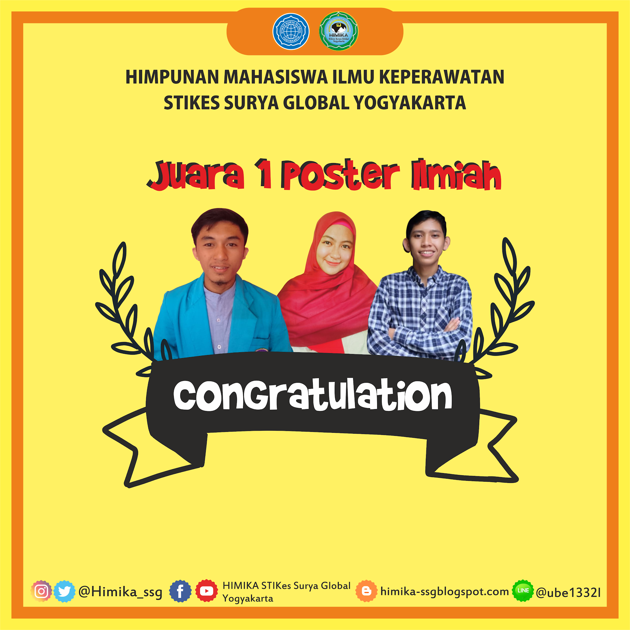Tim Perwakilan HIMIKA SSG Berhasil Meraih Juara 1 KTI dan Poster Ilmiah ...