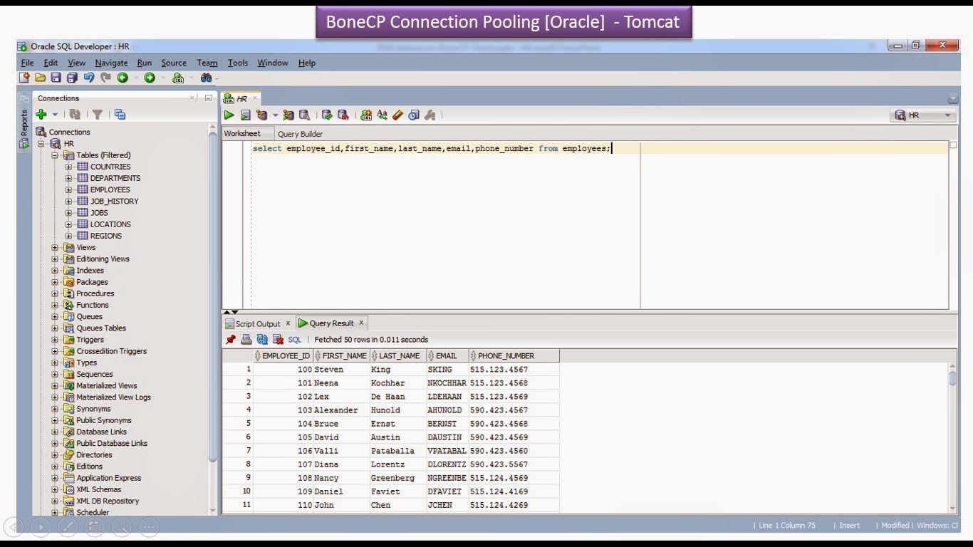 Java Ee Jdbc Servlets Bonecp Connection Pooling Oracle Tomcat