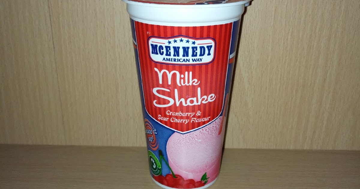 Supersupergirl's Food Reviews: Mcennedy cherry cranberry milkshake by Lidl